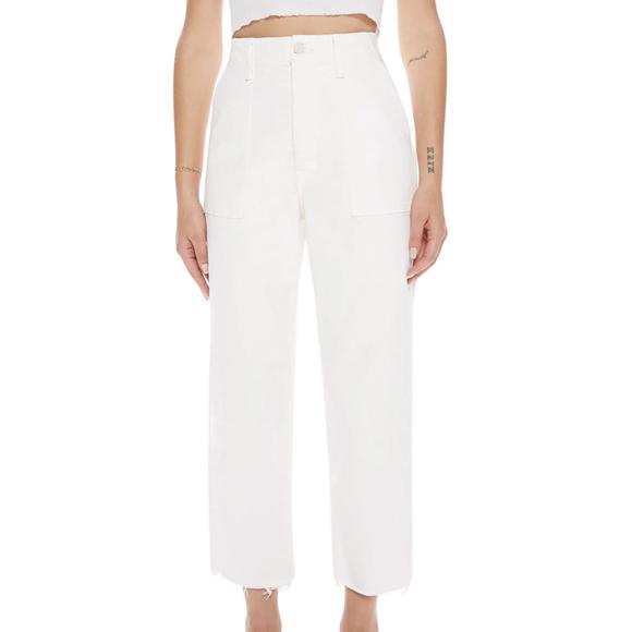 MOTHER | Pants & Jumpsuits | New Mother Patch Pocket Private Ankle Fray ...